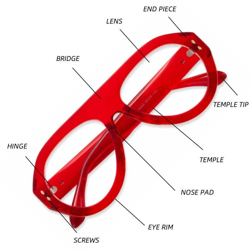 Complete Glasses Parts Guide: Understanding the Anatomy of Eyeglasses ...