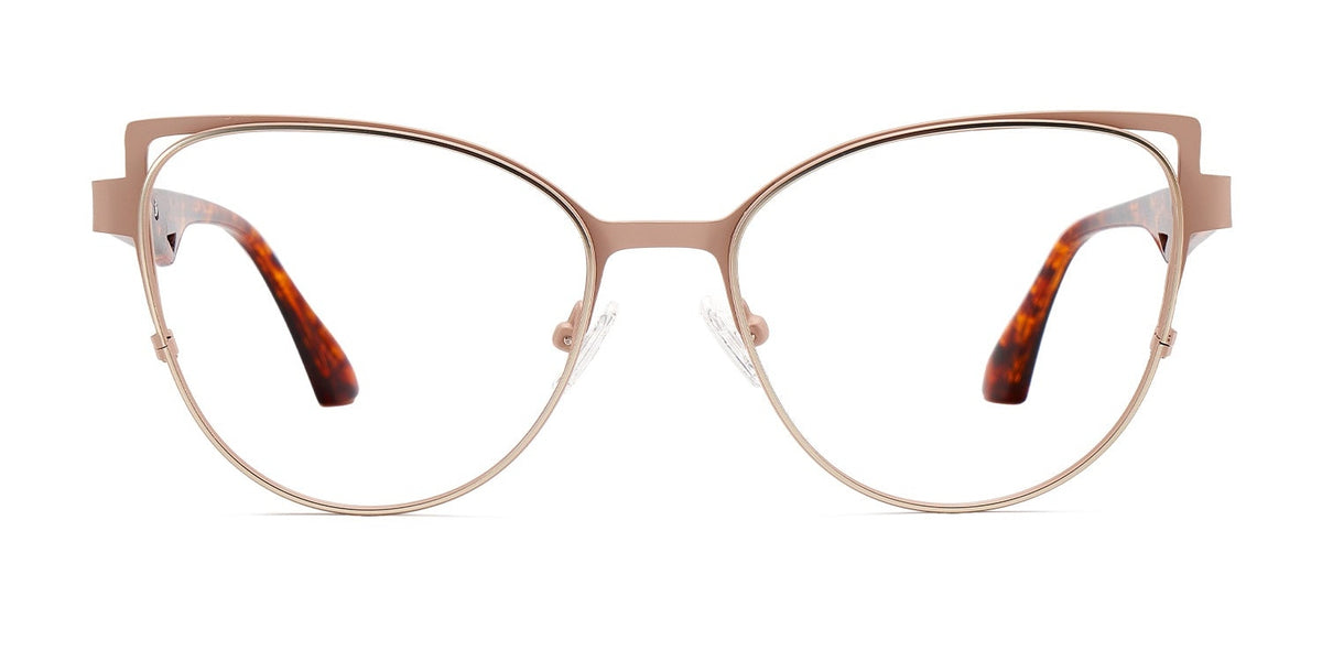 Personalised Metal Cut-out Temples Design Unisex Optical Glasses ...