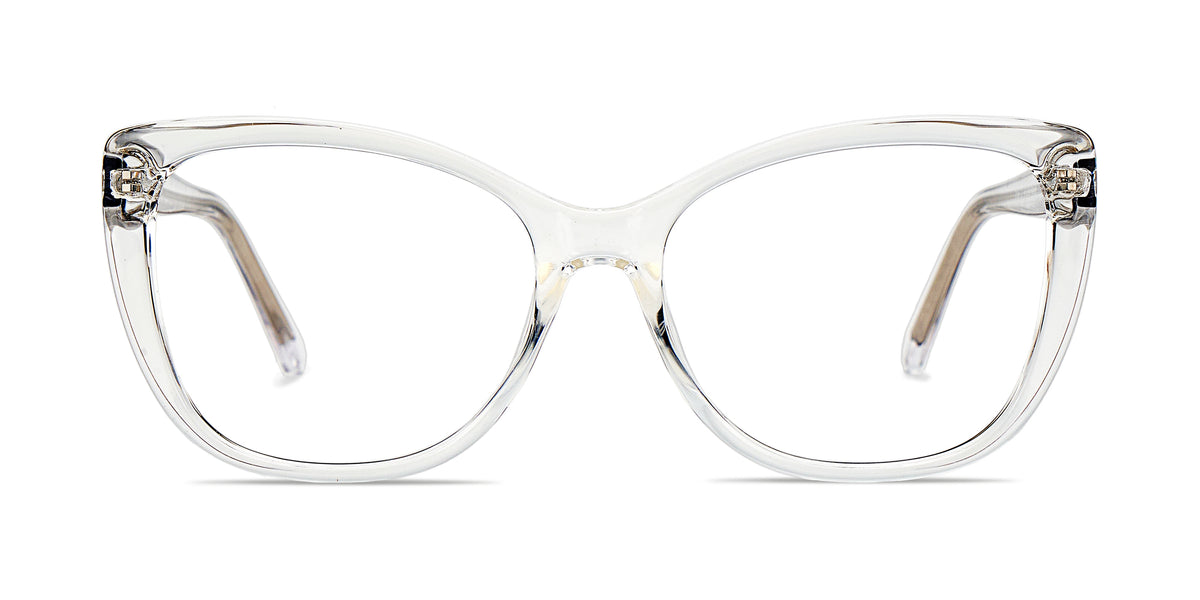 Trendy Clear Frame Prescription Eyeglasses for Men & Women ___Iris – lakoh